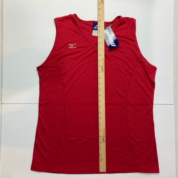 Mizuno | Tops | Mizuno Red Workout Top Sleeveless With White Logo Size ...